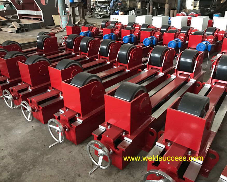 5 Ton Conventional Welding Rotator 3500mm Diameter For Pipe With PU Wheel