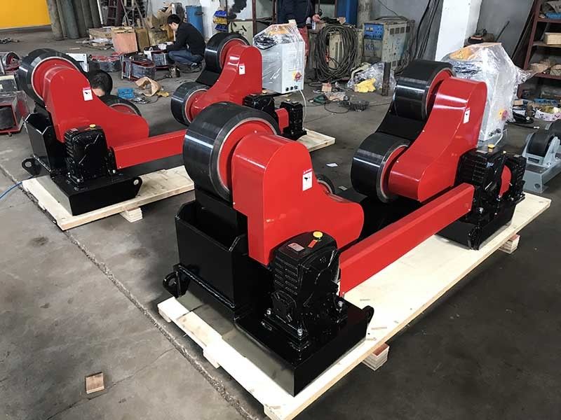 1.5 KW Heavy Duty Automatic PU Wheel Tank Turning Rolls / Pipe Welding ...
