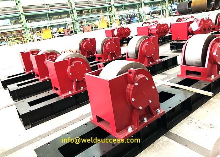Steel Wheel Pipe Welding Rollers, 60T Tank Turning Roller Support With ...