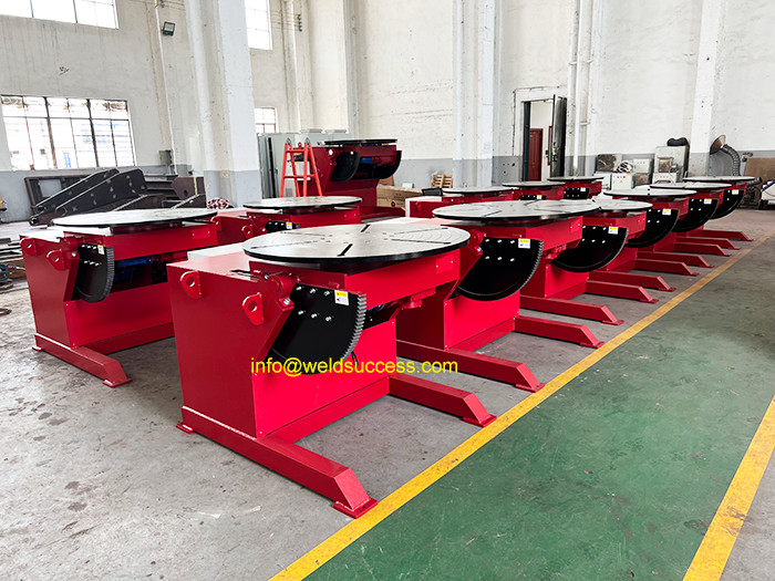 Red Title / Rotary Welding Turn Table Welding Positioner 3T Load ...