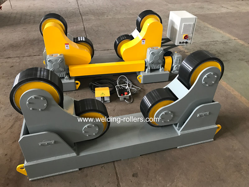 5 Ton Pipe Welding Rollers Self Aligning 2300 Mm For Wind Tower