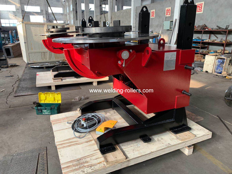 Customized 600kg Rotary Welding Positioners Automatic With 0.75kw