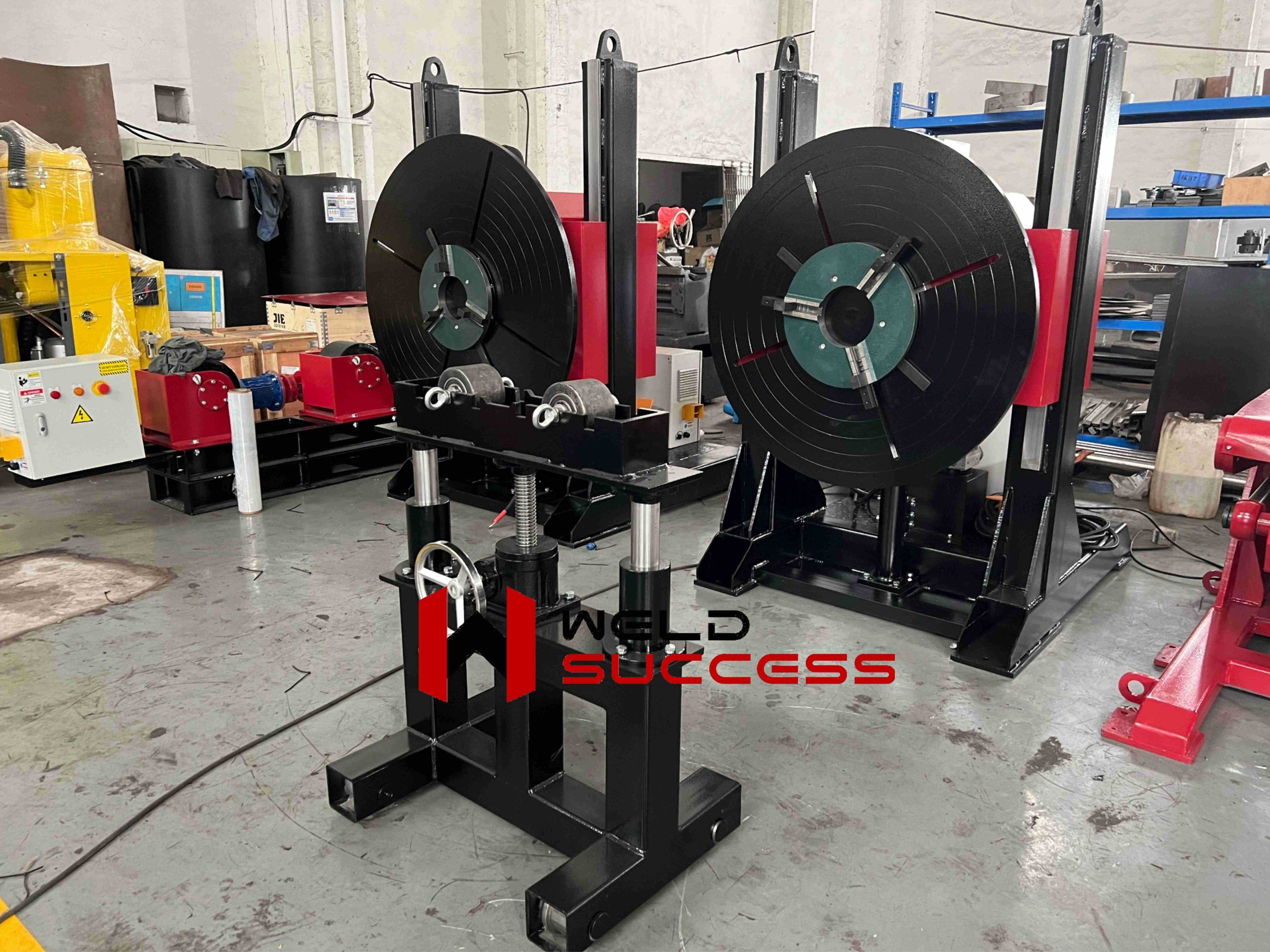 3 Ton Hydraulic Lifting Pipe Turning Welding Positioner With 3 Jaws Chuck