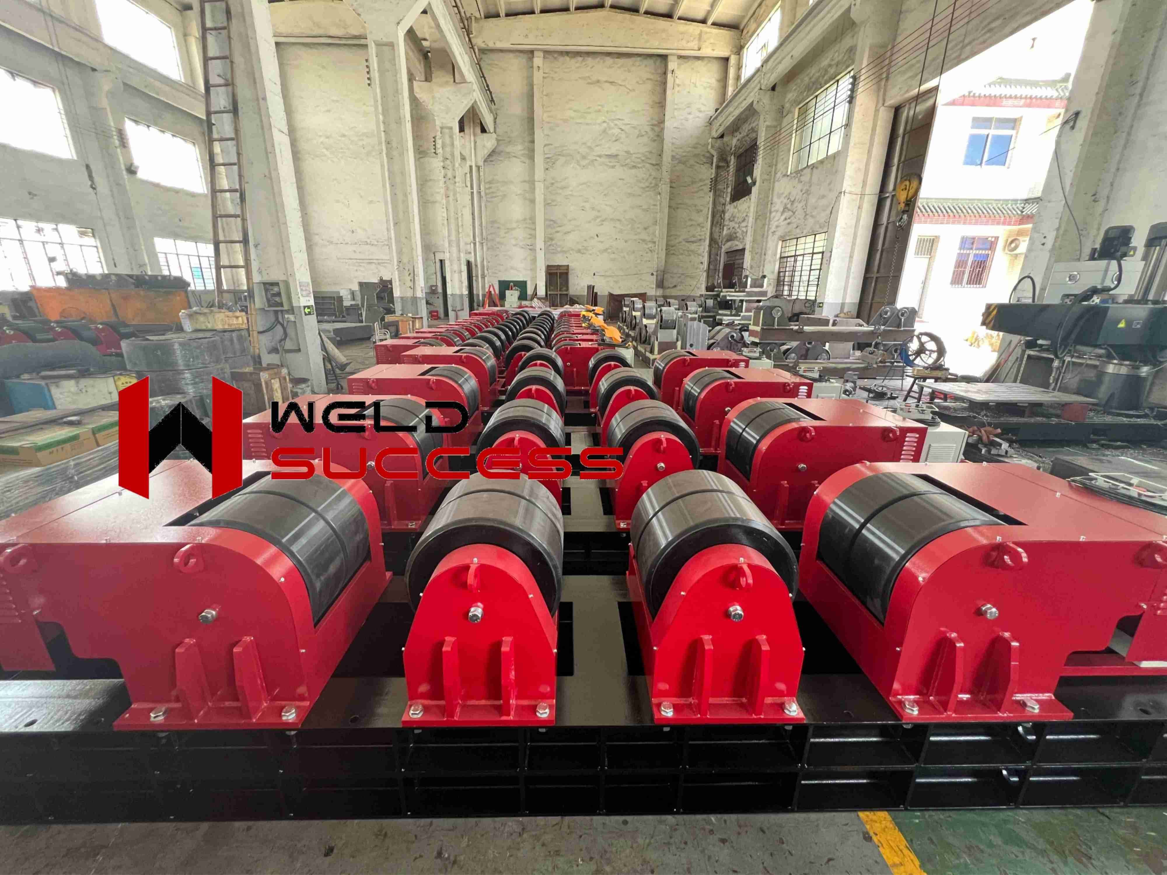 100 Ton Welding Pipe Rollers Bolt Adjustment