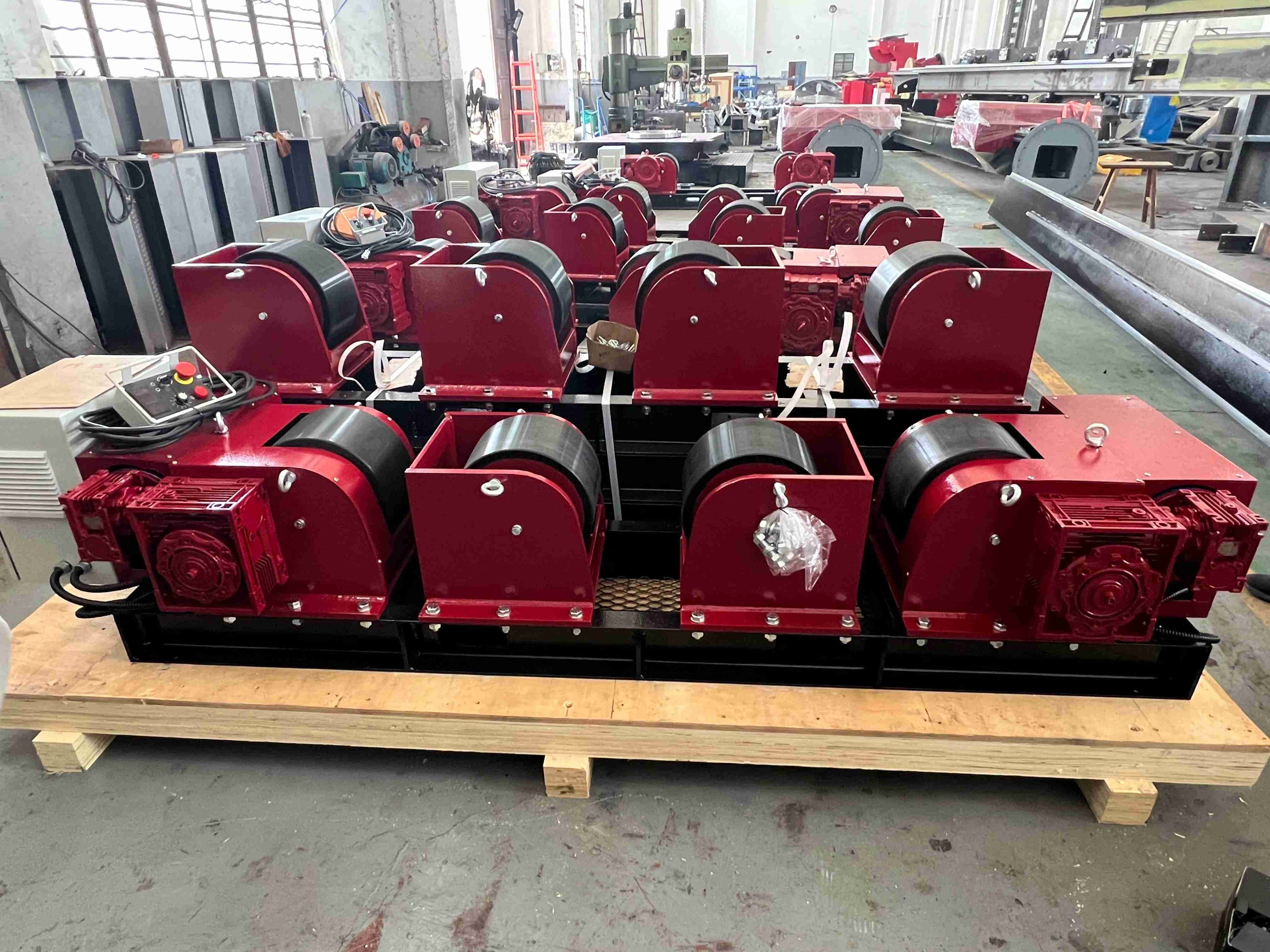 40 Ton Conventional Tank Turning Rolls with Bolt Adjustment