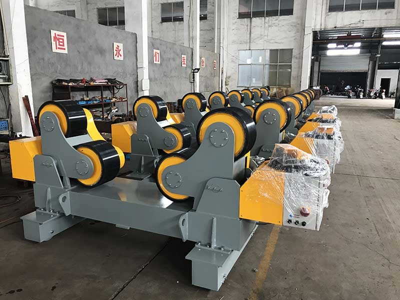 Moveable 20T Pu Wheels Pipe Welding Rotator Tank Turning Rolls Using ...