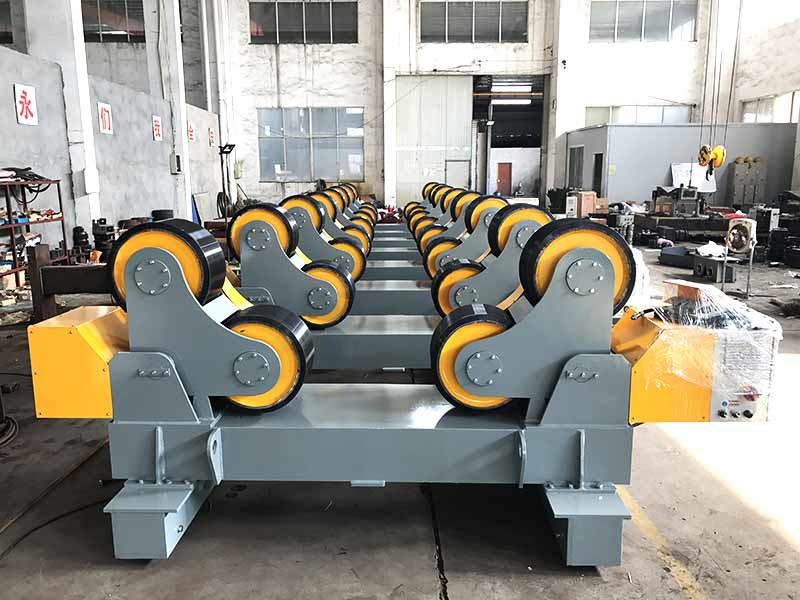 Pipe Welding Rollers With Moving Wheels , 60T Self Aligning Tanks ...