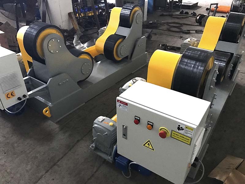 Hand Box Control Self Aligning Pipe Welding Rollers Welding Rotator For ...