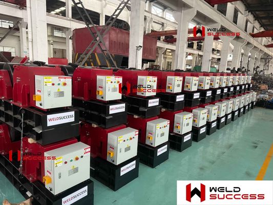 80 Ton Welding Tank Rollers Bolt Adjustment With Motorized Moving Wheels