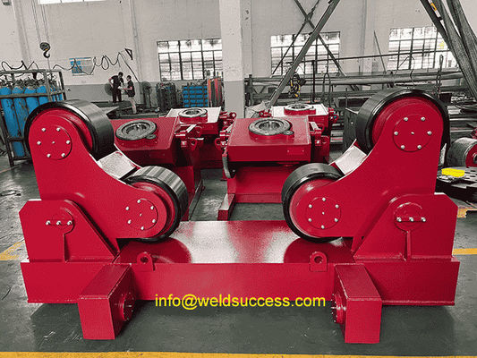 20T Self Aligning Pipe Stands Welding Rollers Support Heavy Vessel 3500mm