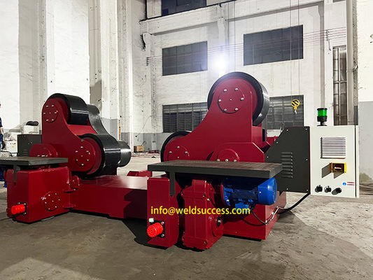 Self Aligning Pipe Welding Rotator 60T Motorized Travelling For Heavy Duty
