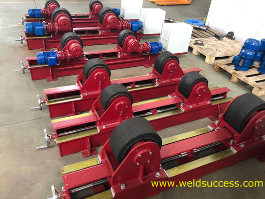5 Ton Conventional Welding Rotator 3500mm Diameter For Pipe With PU Wheel
