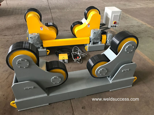 80T Self Aligning Welding Pipe Rollers Motorized Travelling For Heavy ...