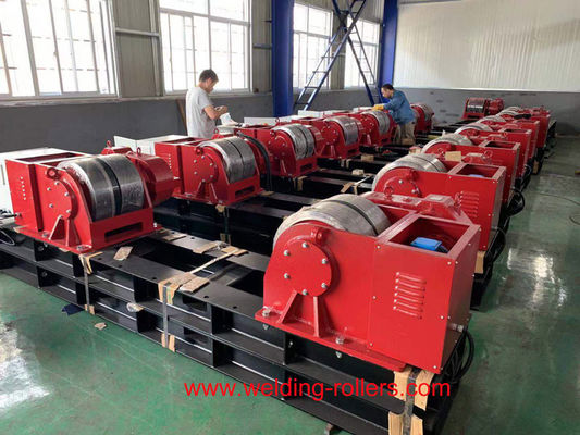 80T Conventional Pipe Welding Rotator For Pipe Butt With PU With Bolt ...