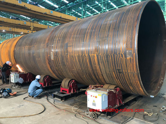 80T Conventional Pipe Welding Rotator For Pipe Butt With PU With Bolt ...