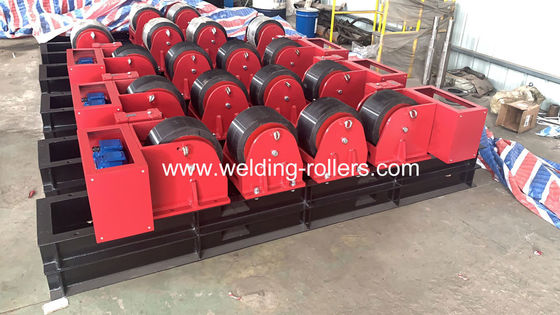 50 Ton Conventional Welding Rotator For Pipe Butt Lead Screw With PU Wheels