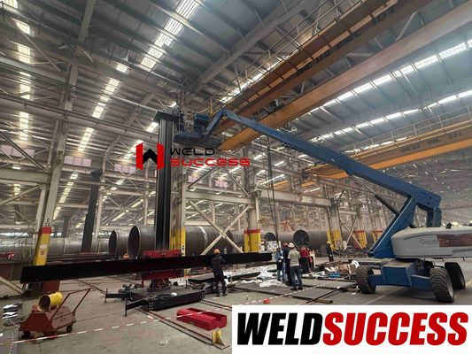 80T Capacity Rotator For Wind Tower Welding Controlled By Remote Hand ...