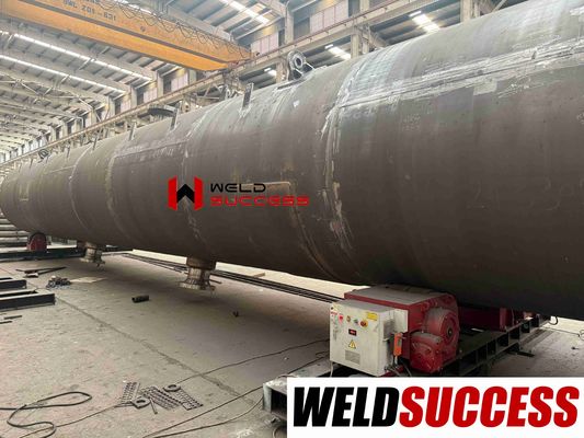 80T Capacity Rotator For Wind Tower Welding Controlled By Remote Hand ...