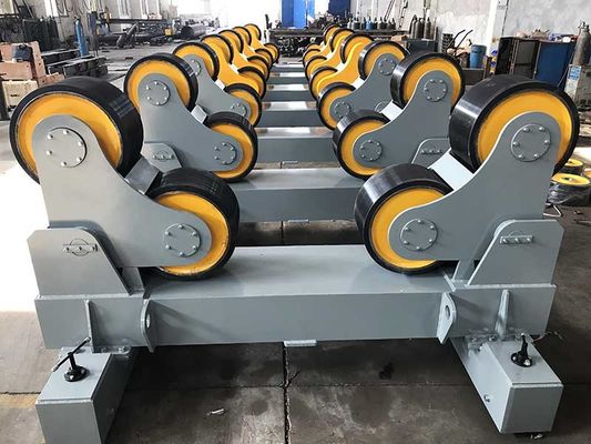 Travelling 80000 lbs / 40T Self Aligning Welding Rotator Pipe Stand ...