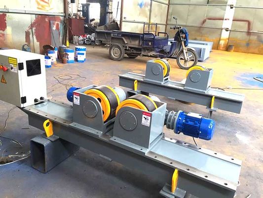 Small 5000 kg Pipe Welding Rotator 380V pipe turning rolls With Foot ...