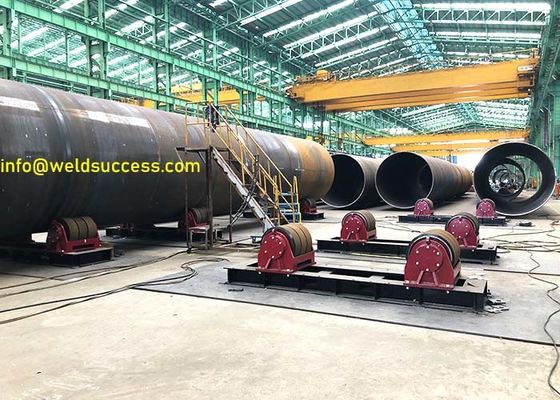 Heavy Duty Pipe Welding Rotator, 100T Bolt Adjustment Welding Tank ...