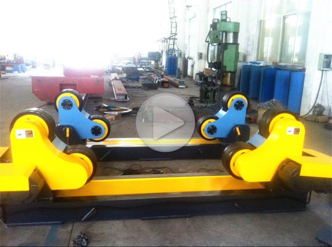 Blue Self Aligning Welding Rotator Pipe Rollers Heavy Duty , Bolt ...