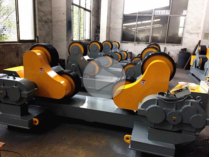 Rubber / PU Self Aligning Pipe Welding Rotator with 100 T Max Capacity