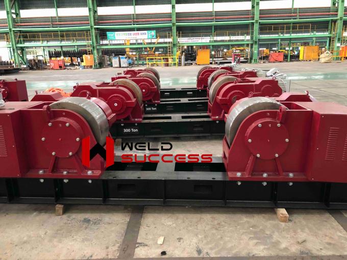 300 Ton Conventional Welding Rotator Rubber Wheels