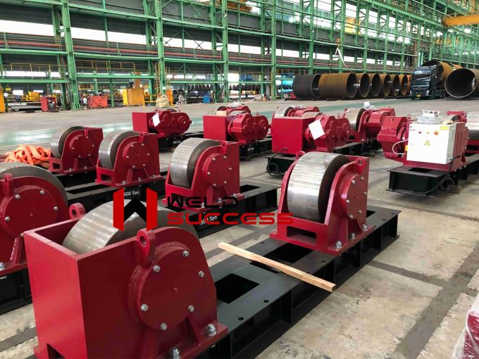 300 Ton Conventional Welding Rotator Rubber Wheels