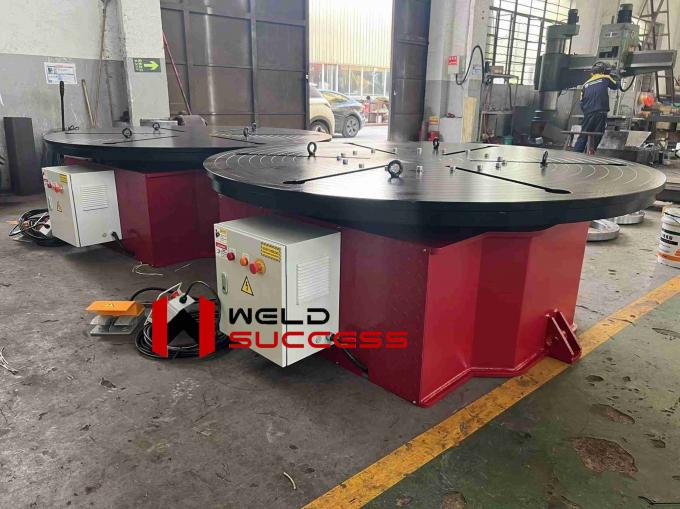 10t Welding Turntable With Hand Control Box Rotary With Fast Rotation Speed