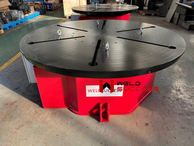 Horizontal 10T Welding Positioner Turntable With Hand Control Box