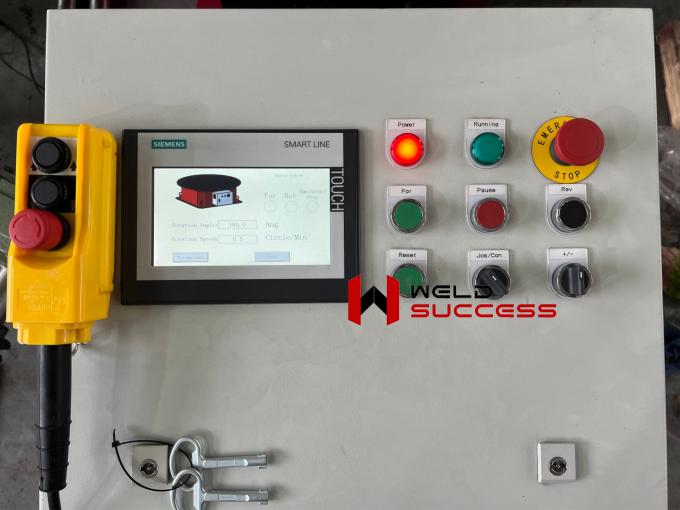 Horizontal 10T Welding Positioner Turntable With Hand Control Box